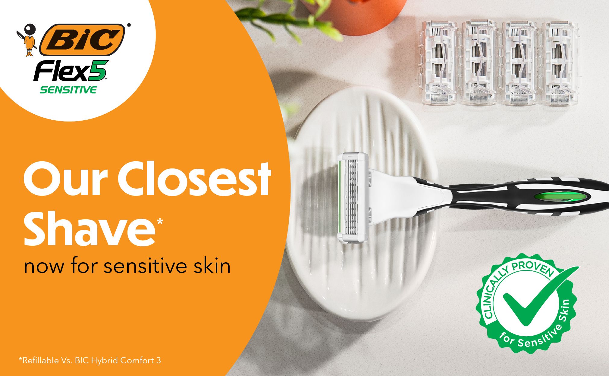 BIC Flex 5 Sensitive Razor: A new Shaving Experience for Sensitive Skin